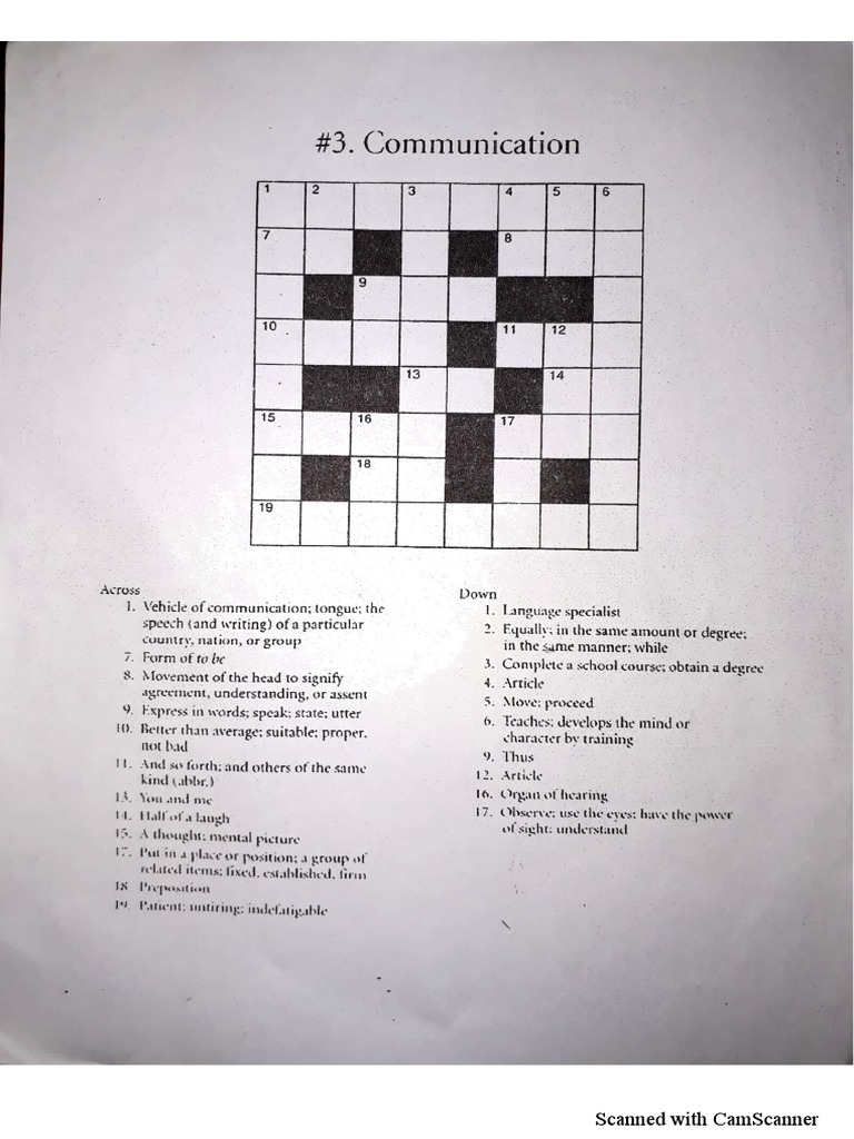 Communication Puzzle | PDF