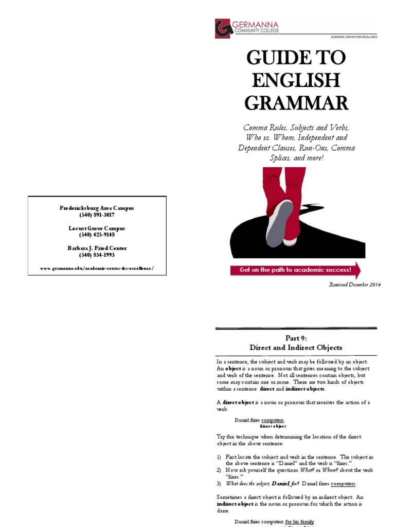 English Grammar Rules and Guidelines | PDF | Subject (Grammar) | Verb