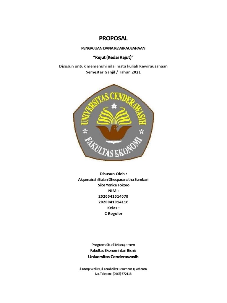 Proposal Kejut (Kedai Rajut) | PDF