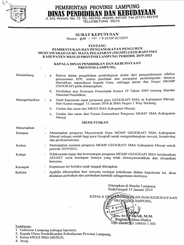 SK MGMP Geografi | PDF
