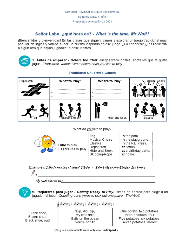 INGLÉS - 4° Año - 2da Entrega | PDF