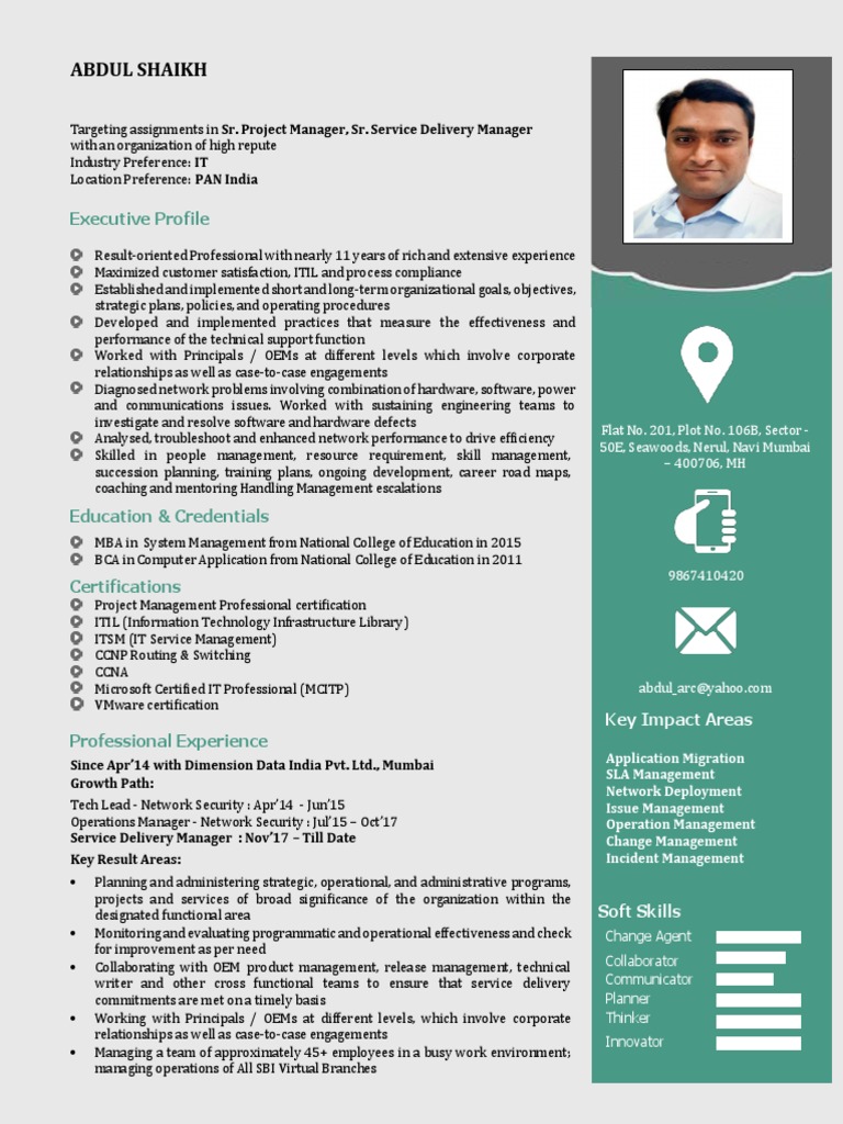 Resume SDM | PDF | Computing | Information Technology