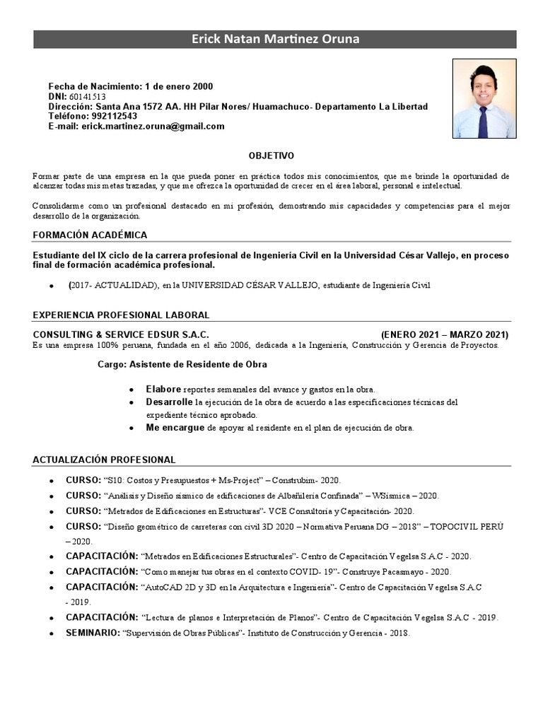 DDDDDDD | PDF | Ingeniero civil | Perú