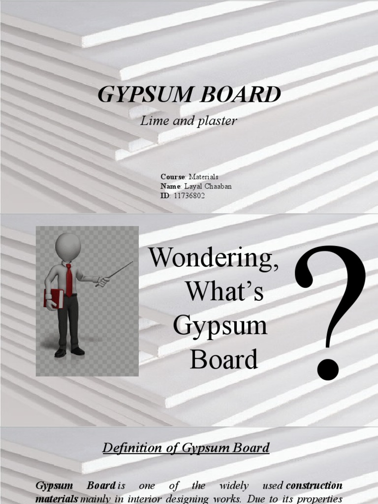 Understanding Gypsum Board Uses | PDF