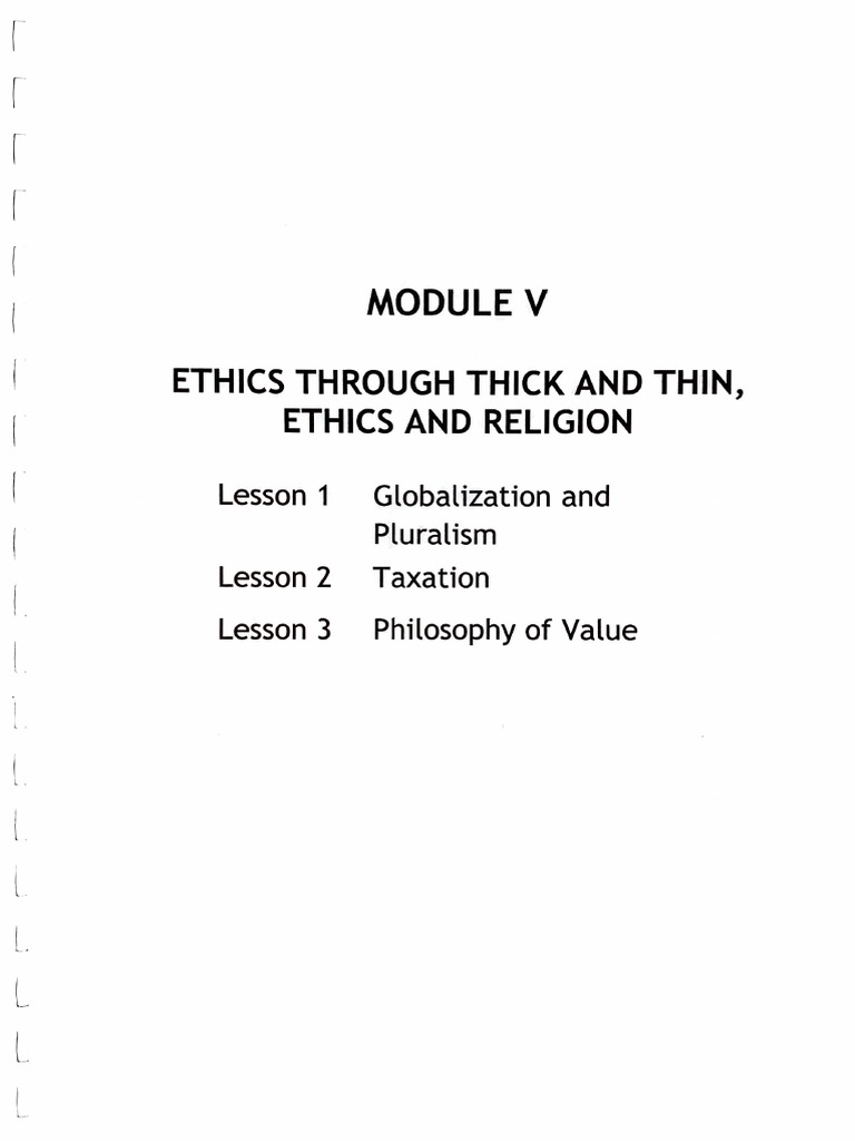 GECC 104 Module 5 Ethics PDF | PDF | Taxes | Globalization