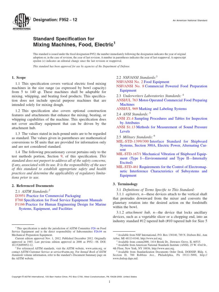 Astm F952 12 | PDF | Specification (Technical Standard) | Transmission ...