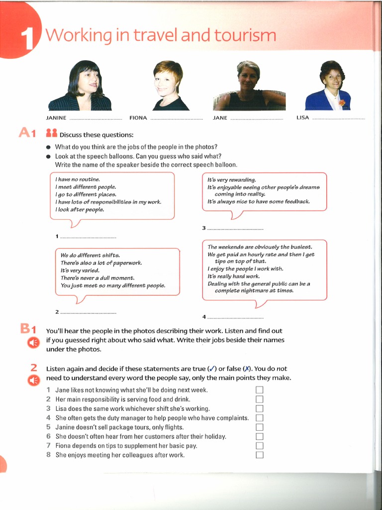 Welcome! English For The Travel and Tourism Industry - Chapter 1 To 5 | PDF