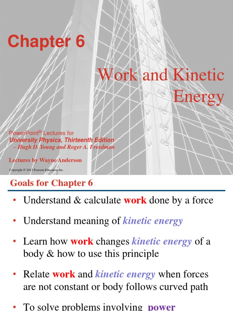 Chapter 06 - Work and Kinetic Energy | PDF | Force | Friction