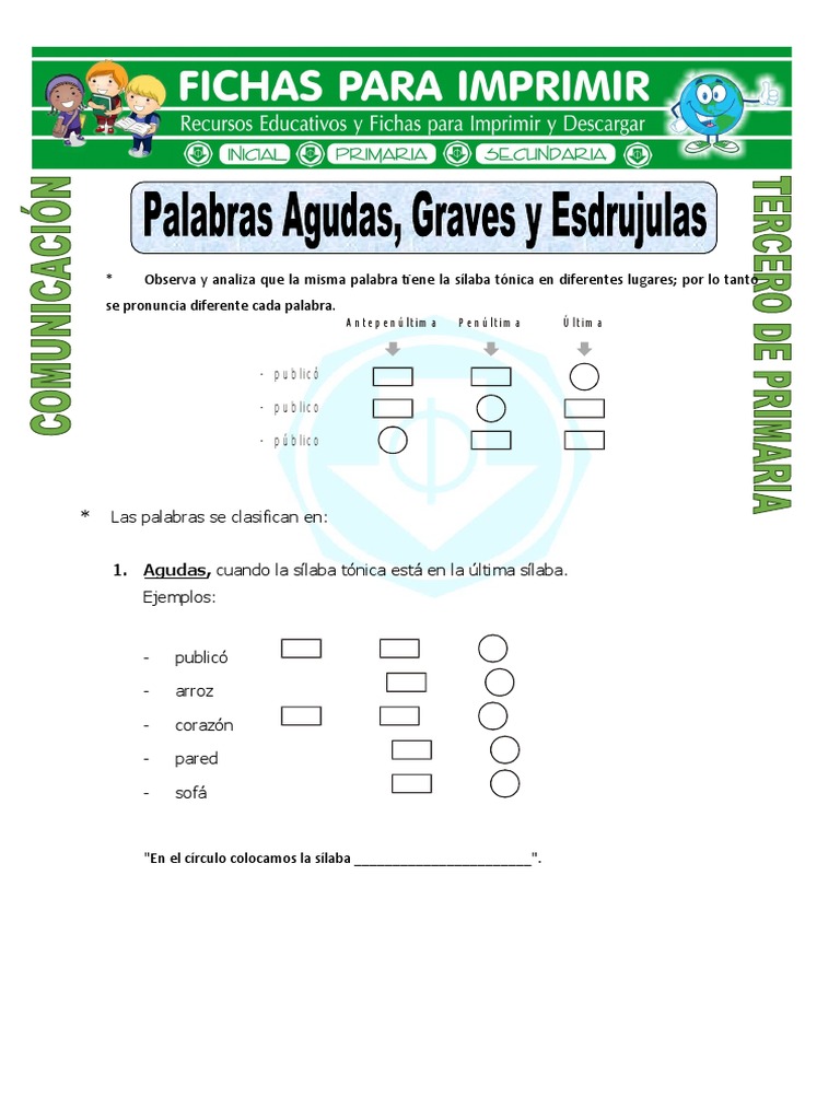 Agudas Graves y Esdrujulas | PDF