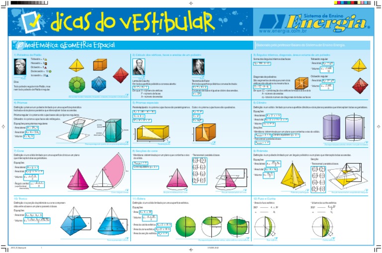Formulas Geometria Espacial