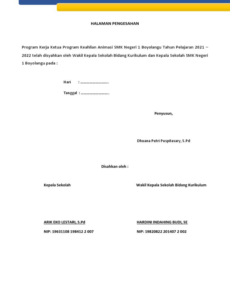 Program Kerja Kajur 2021-2022.docx - Copy (Repaired) | PDF | Karier & Perkembangan