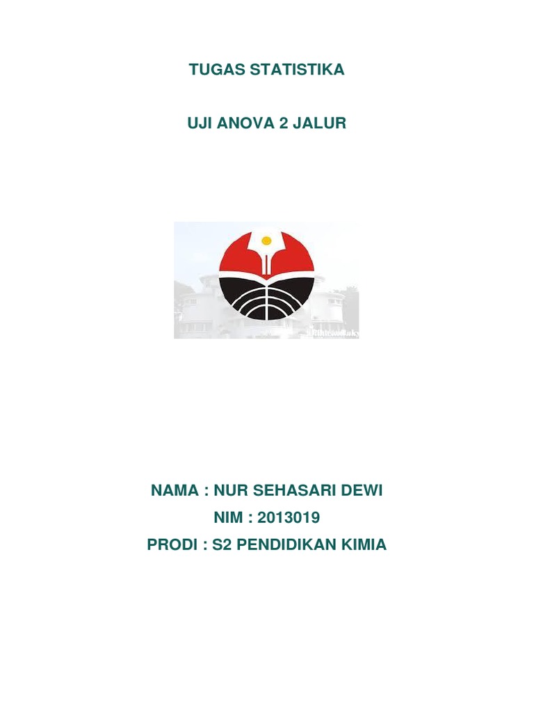 TUGAS Anova Dua Arah | PDF