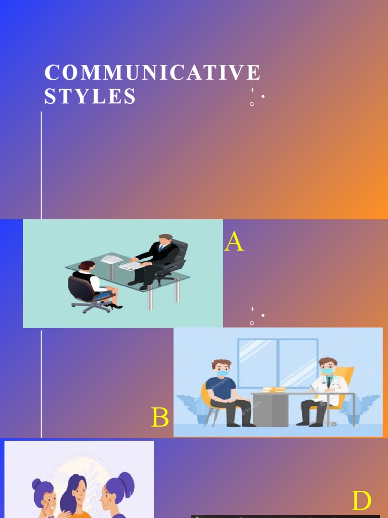 Types of Communicative Styles | PDF | English Language | Speech