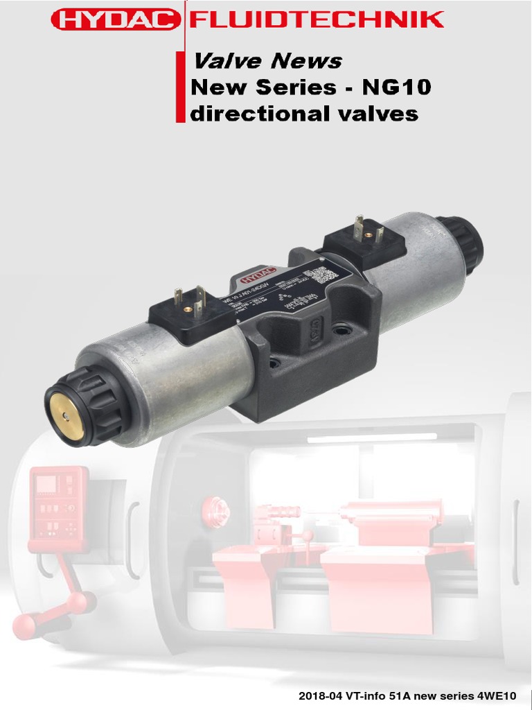 4WE10 New Series Directional Valves NG10 | PDF | Valve | Electrical ...
