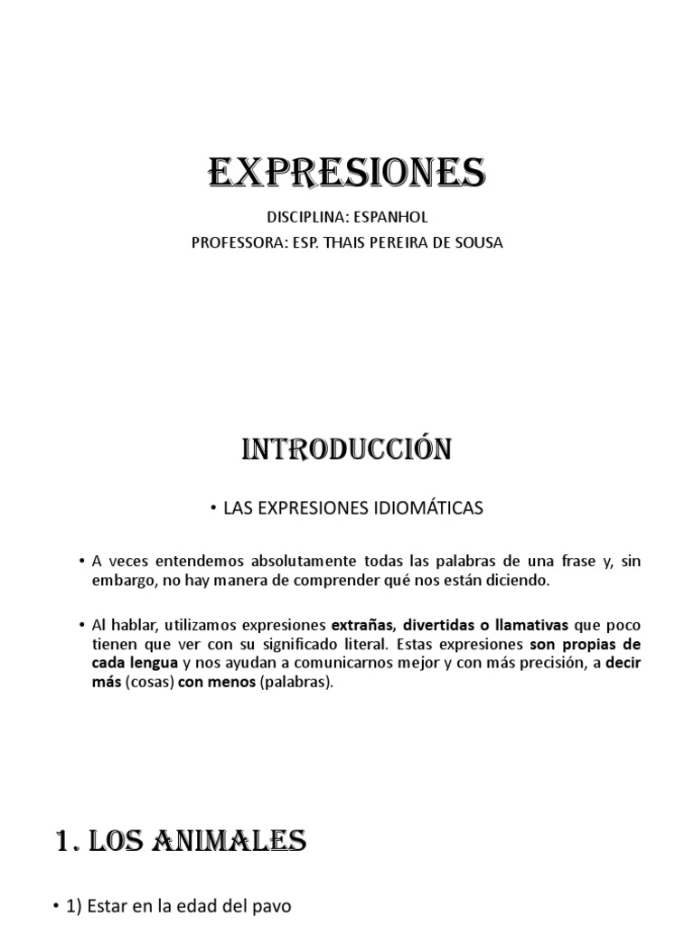 EXPRESIONES | PDF