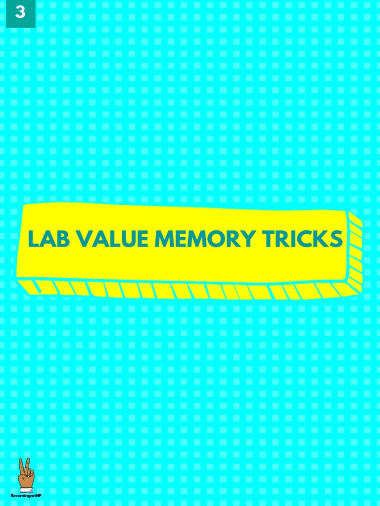 Lab Values Memory Trick 1 | PDF | Magnesium | Creatinine