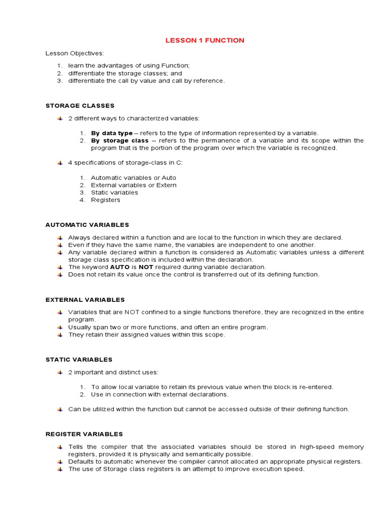 SPOILER HandOuts Functions and Array | PDF | Subroutine | Parameter ...