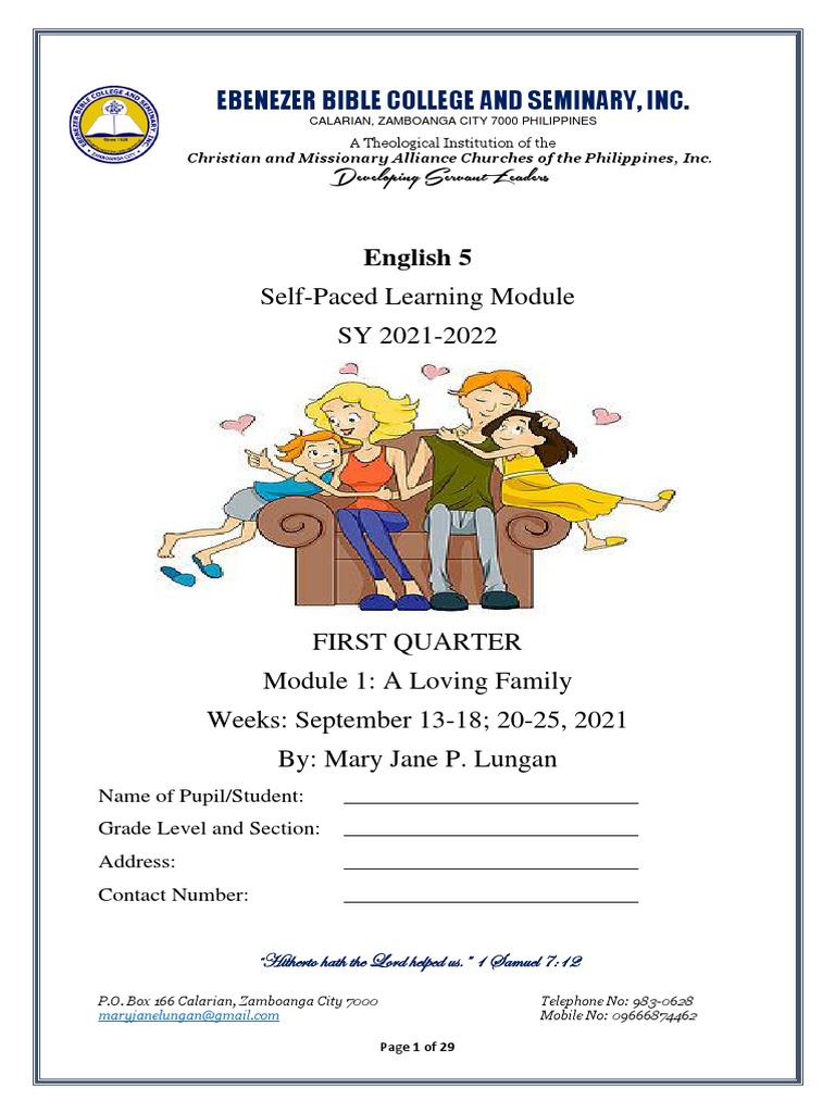 English 5 Module 1 Final | PDF | Word | Cognitive Science