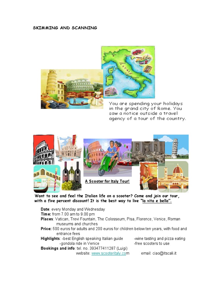 Skimming and Scanning Fun Activities Games Reading Comprehension ...