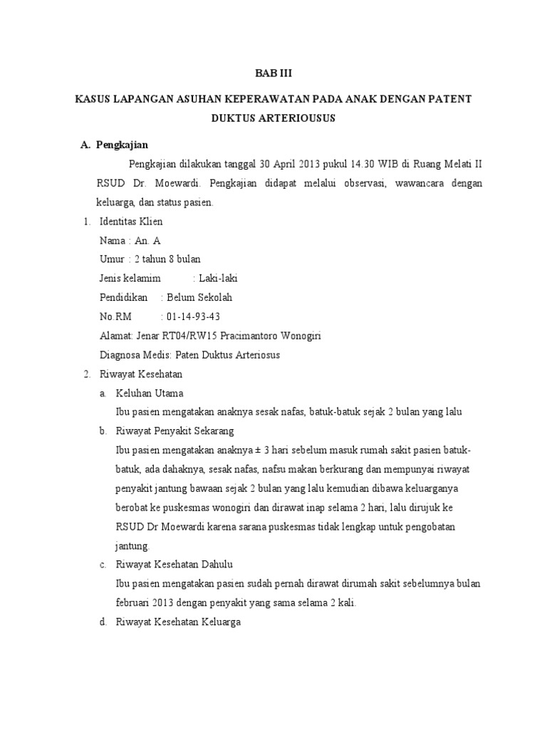 Askep Anak Pda Pak Budi | PDF