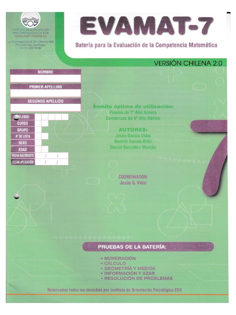 Evamat 7 | PDF