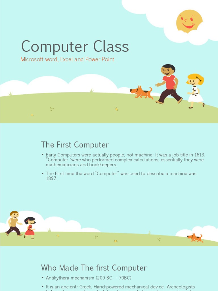 Computer Class: Microsoft Word, Excel and Power Point | PDF | Office ...