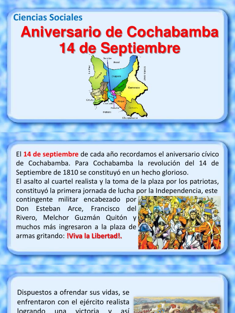 Aniversario Cívico de Cochabamba 2023 | PDF | Ciencias sociales ...