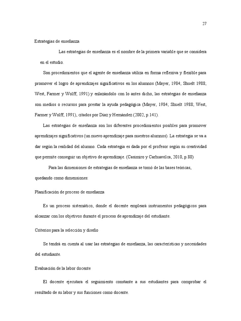 Estrategias de Ensenanza | PDF | Aprendizaje | Evaluación