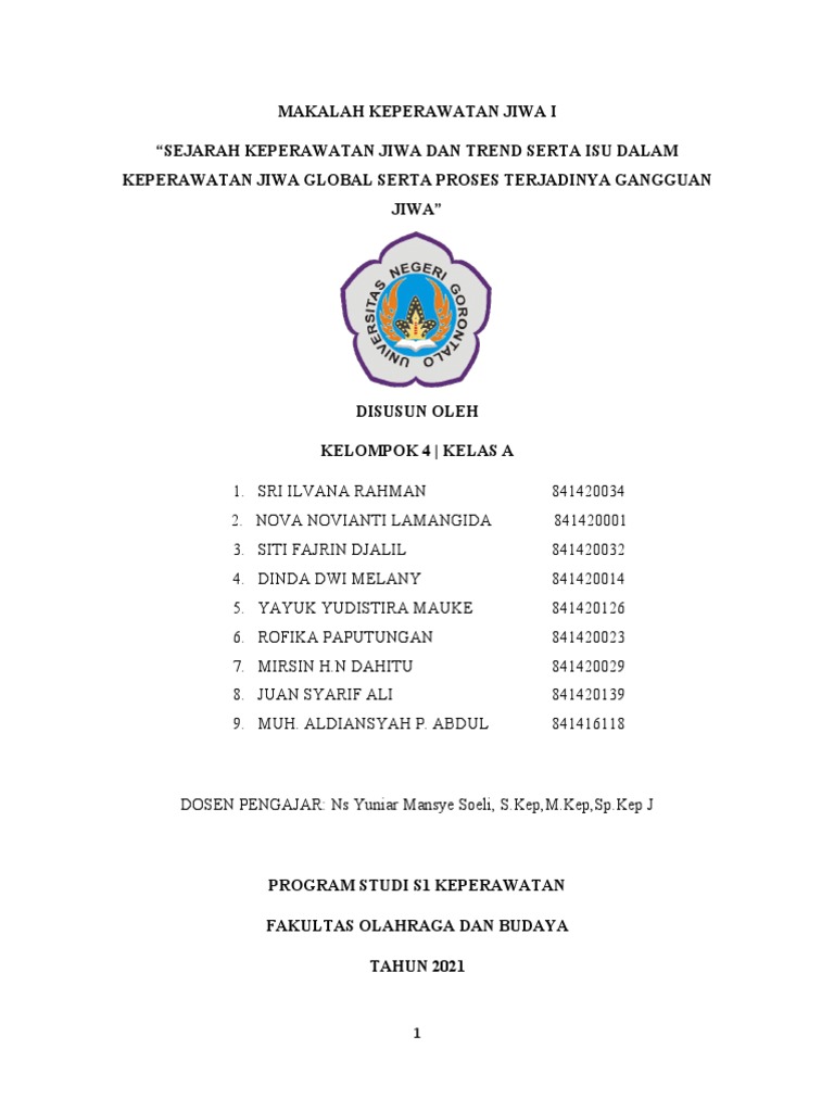 Kel 3 - Sejarah Kep Jiwa-1 | PDF