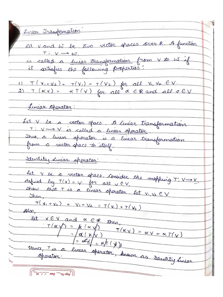 Linear Transformation | PDF