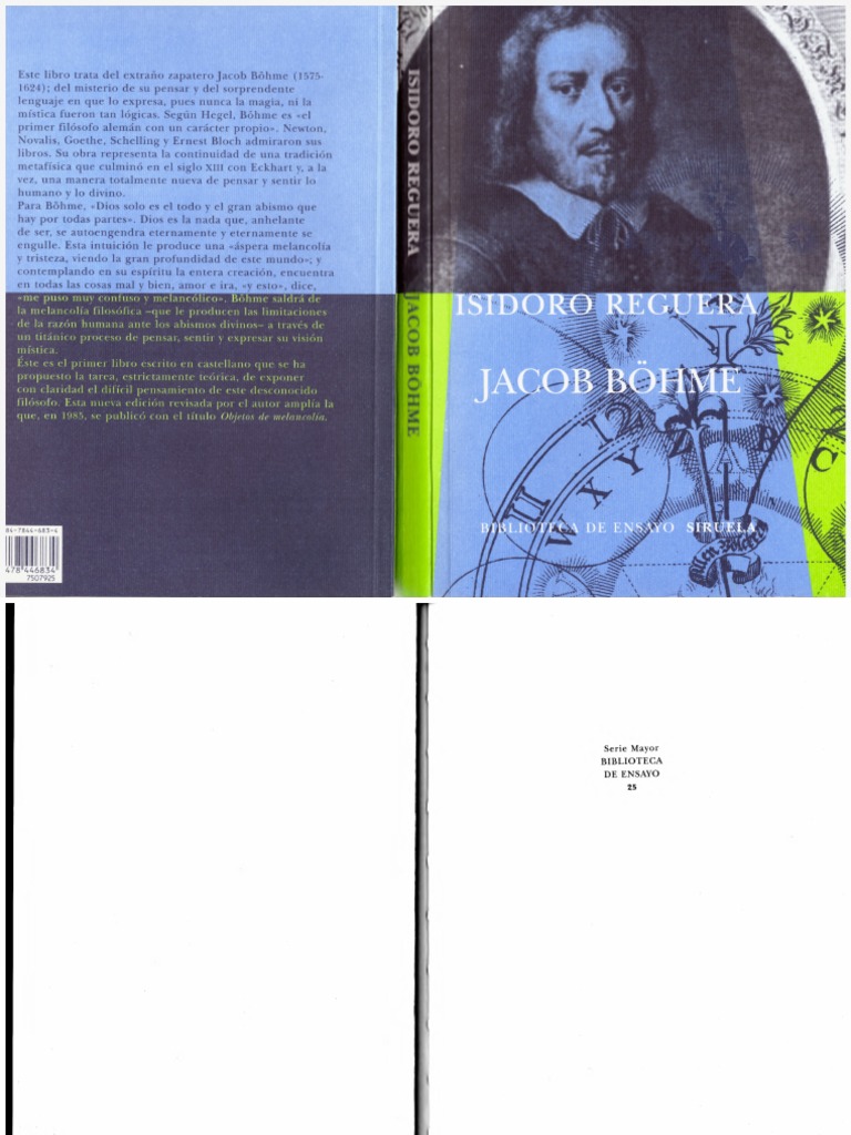 Reguera, Isidoro - Böhme, Jakob-Jacob Böhme-Ed. Siruela (2003) | PDF