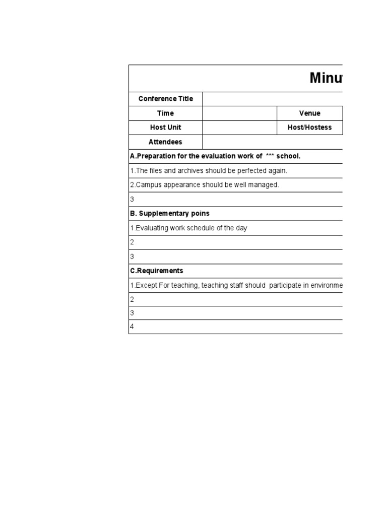 Minutes Book | PDF