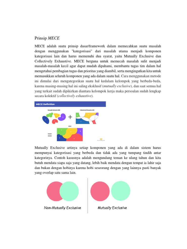 Prinsip MECE | PDF