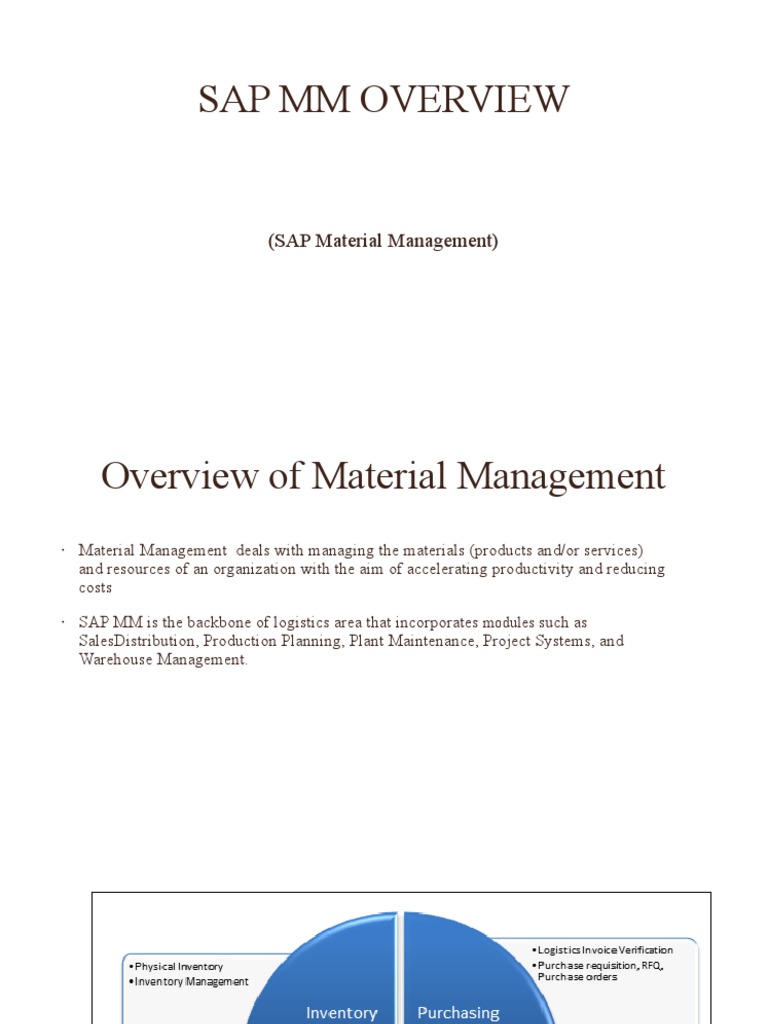Sap MM | PDF | Procurement | Invoice