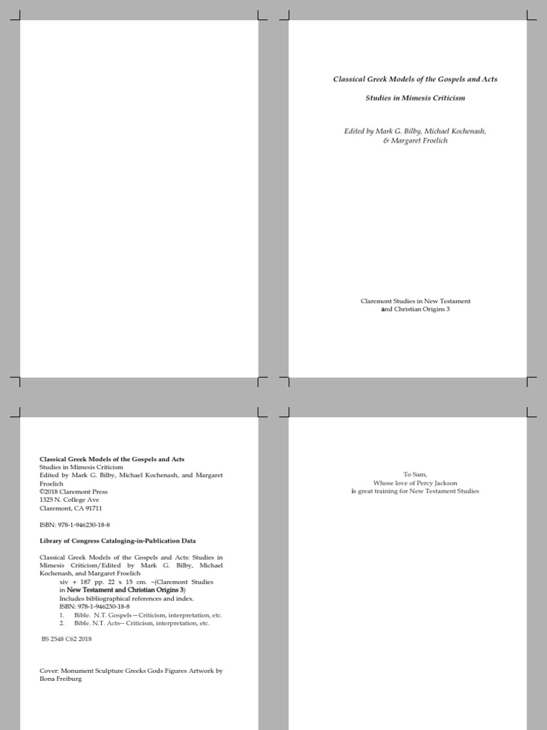 Mainstreaming Mimesis Criticism | PDF | Gospel Of John | New Testament