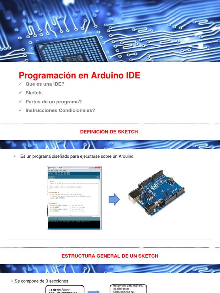 Semana 5 Programacion en Arduino | PDF | Poco | Lenguaje de programación