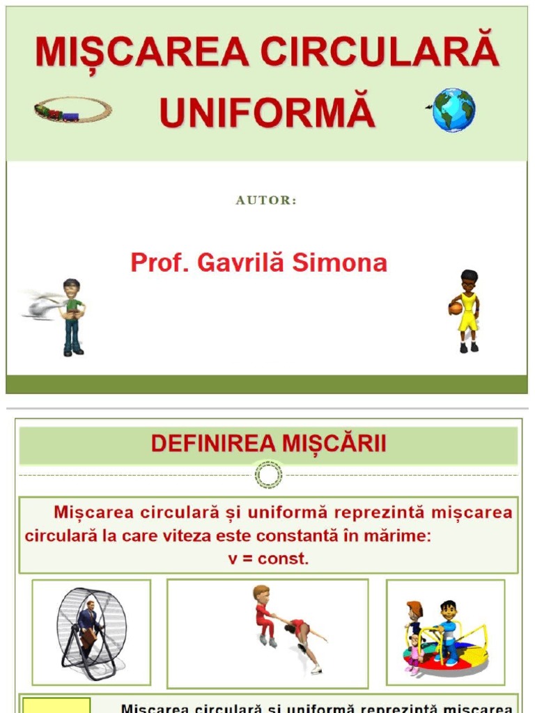 Miscarea Circulara Uniforma | PDF
