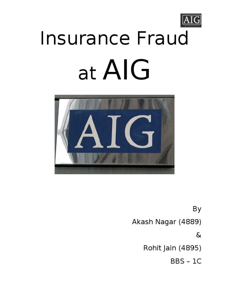 AIG Fraud | PDF | American International Group | Insurance