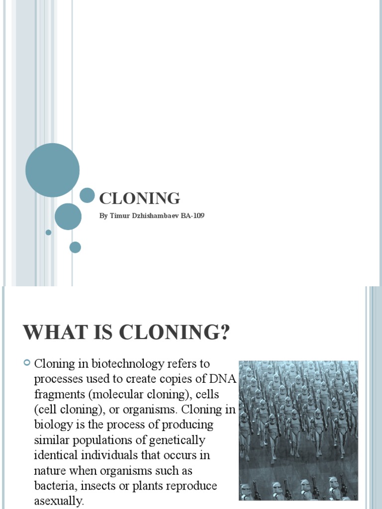 Understanding Cloning in Biotechnology | PDF | Self-Improvement