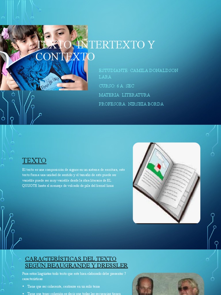 Texto, Intertexto y Contexto | PDF | Comunicación | Cognición