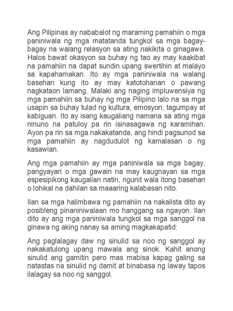 Filipino Project | PDF