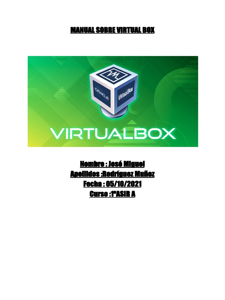 MANUAL SOBRE VIRTUAL BOX Y VMware | PDF | Windows 10 | V Mware