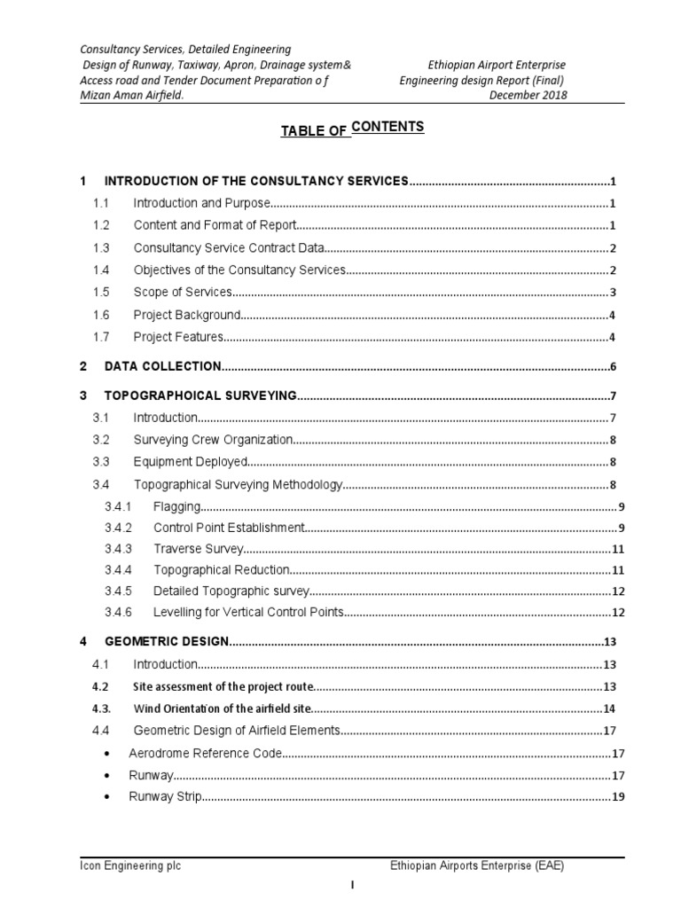 Final Engineering Report | PDF | Surveying | Runway