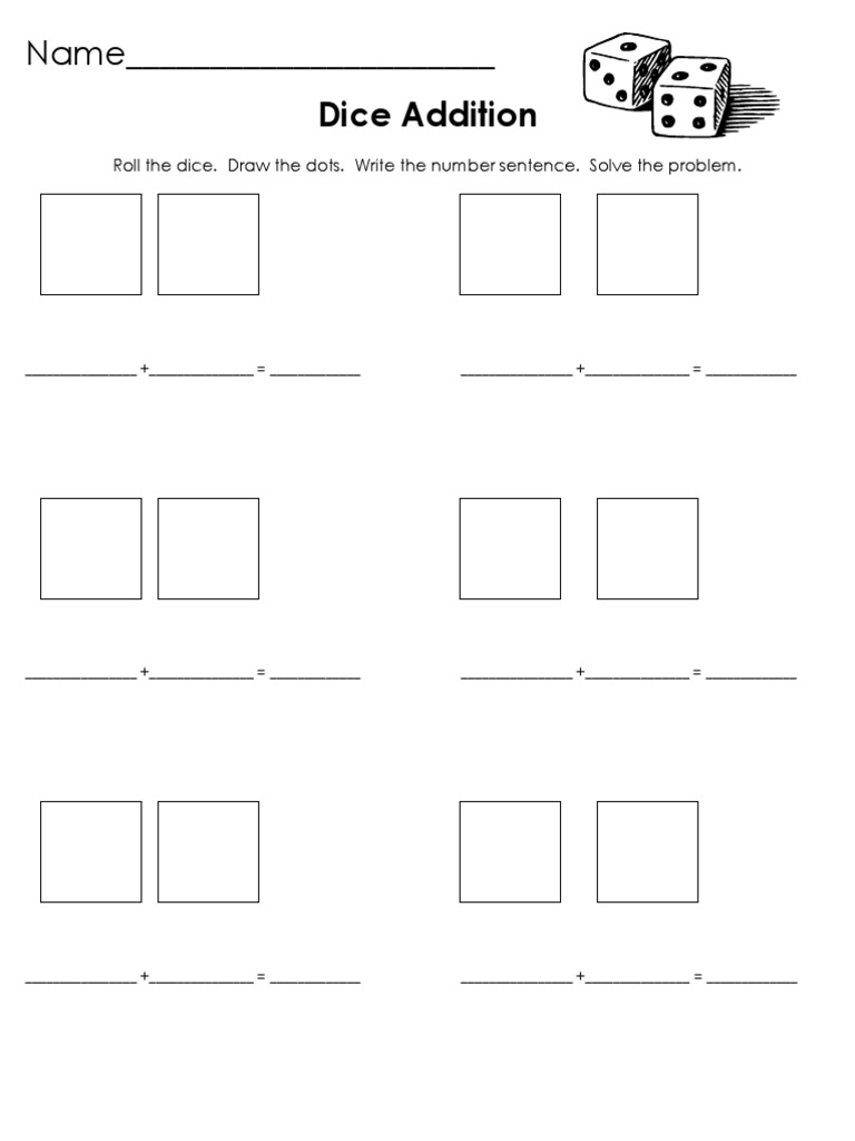 Dice Addition | PDF