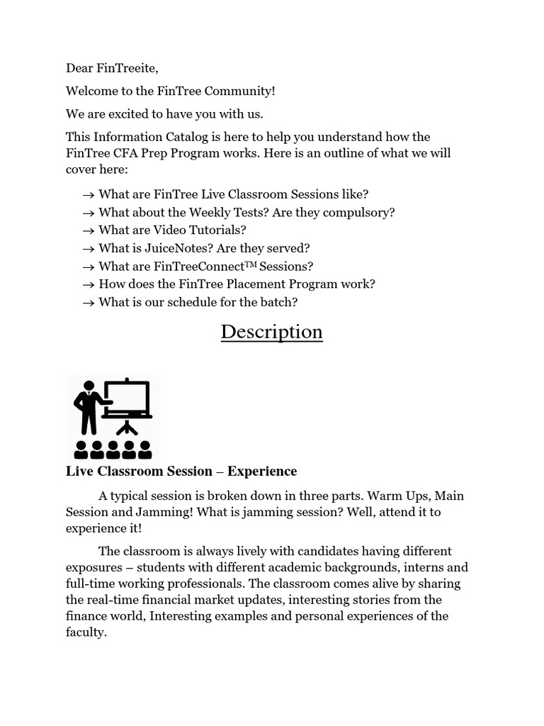 FinTree LMS Login Guide | PDF | Financial Statement | Classroom