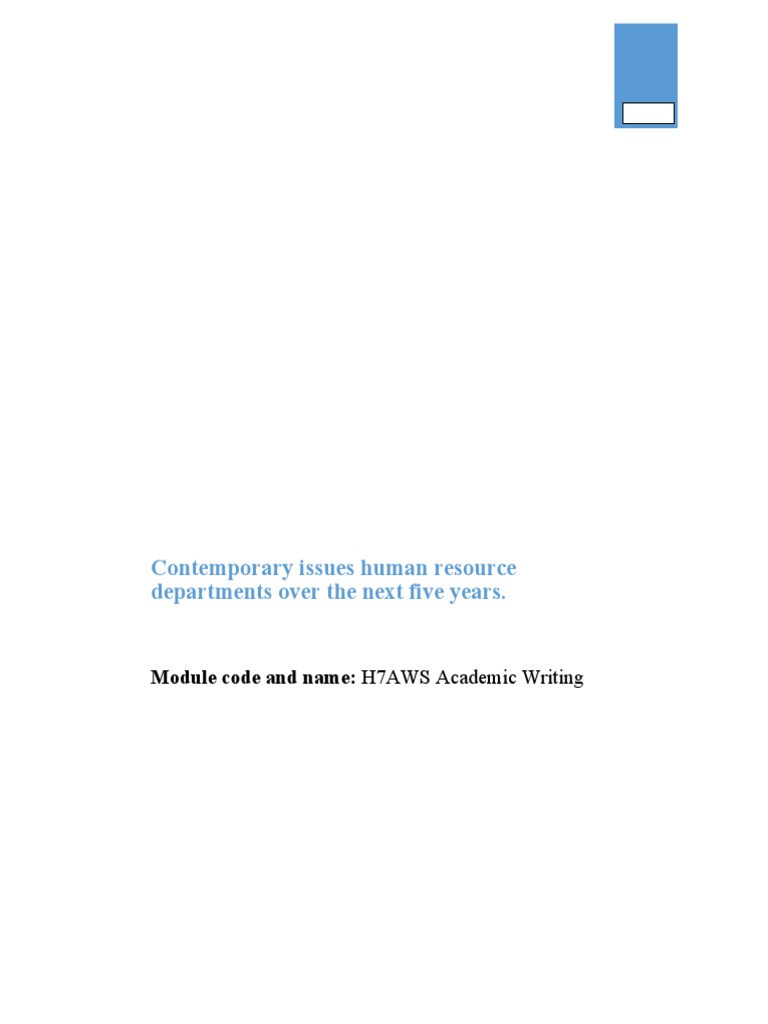 Contemporary HRM Challenges Ahead | PDF | Human Resource Management ...