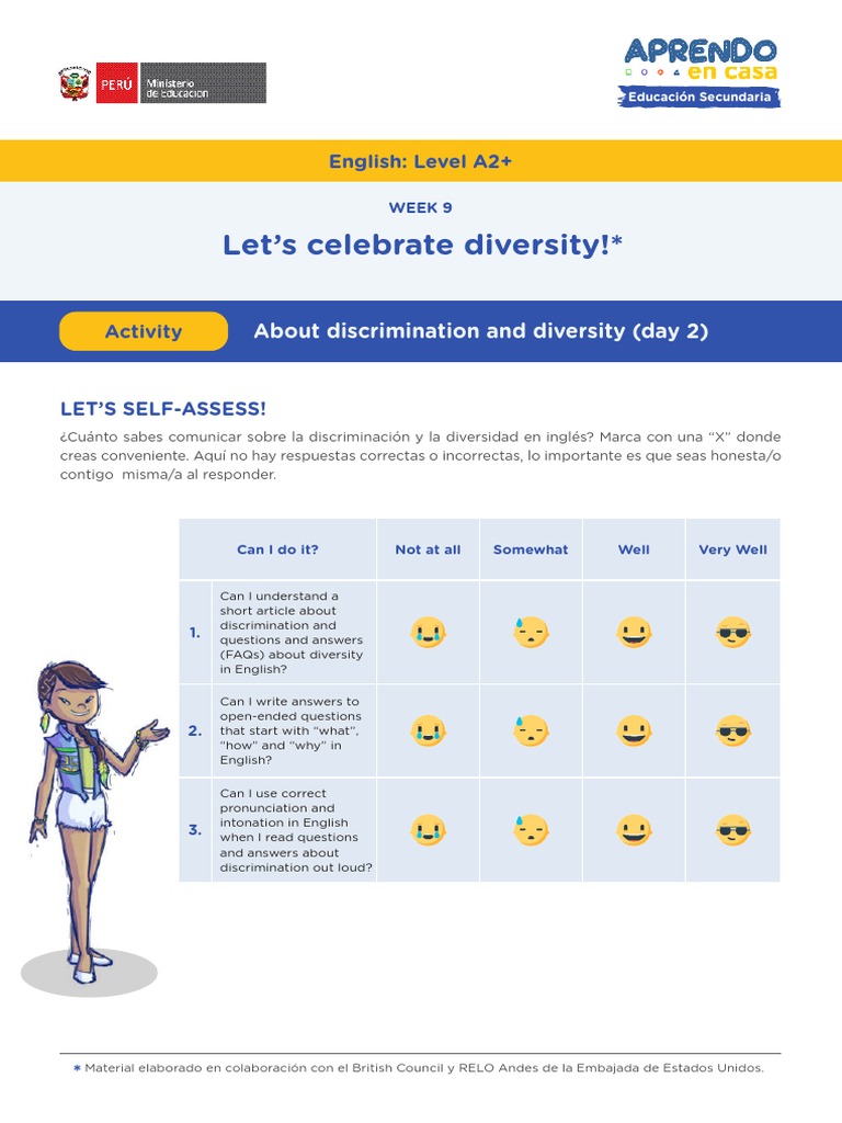 Let's Celebrate Diversity! : English: Level A2+ | PDF | Sexism ...
