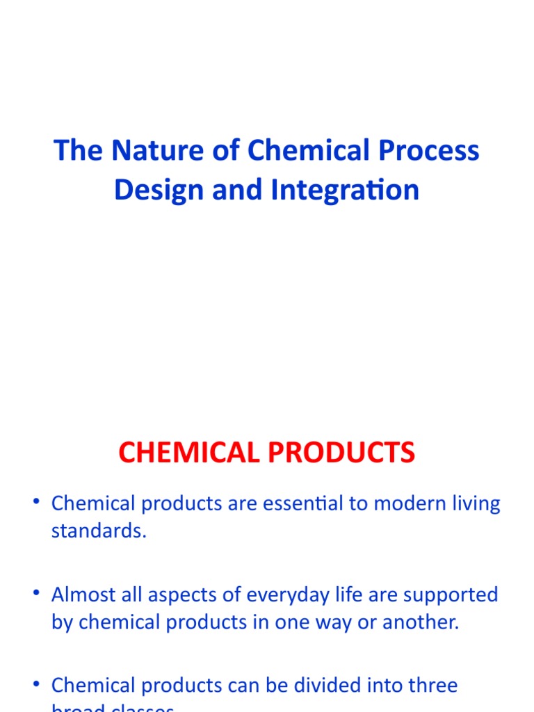 The Nature of Chemical Process Design and Integration | PDF | Chemical ...