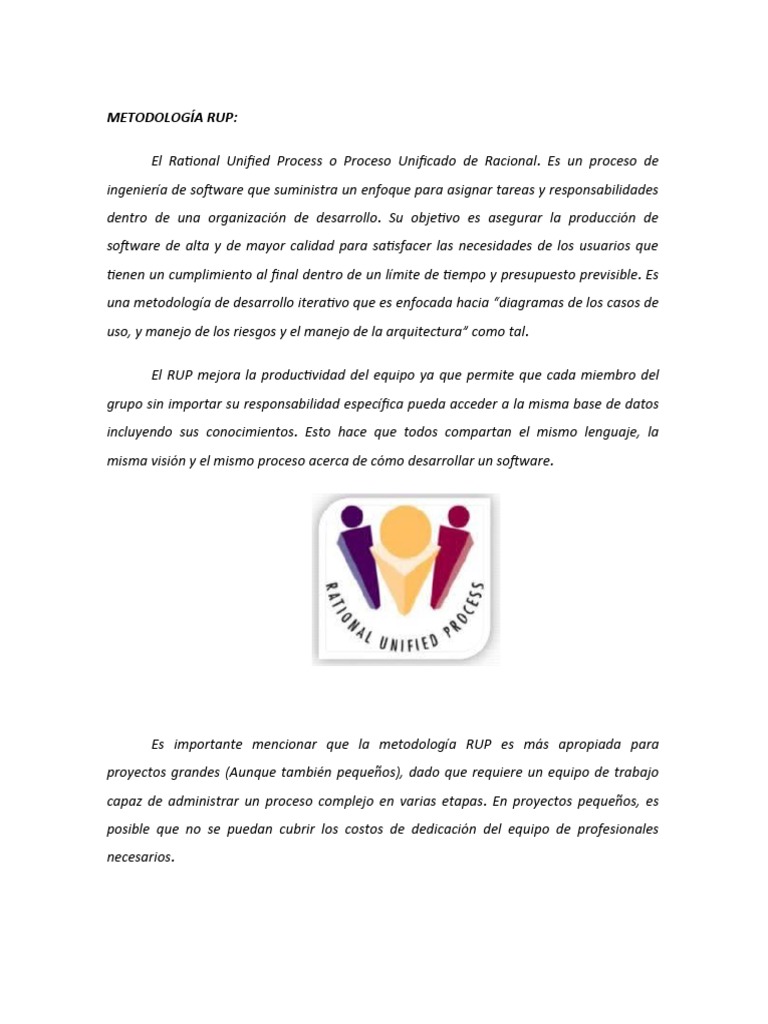 Metodología RUP: Principios, Fases y Beneficios del Rational Unified ...