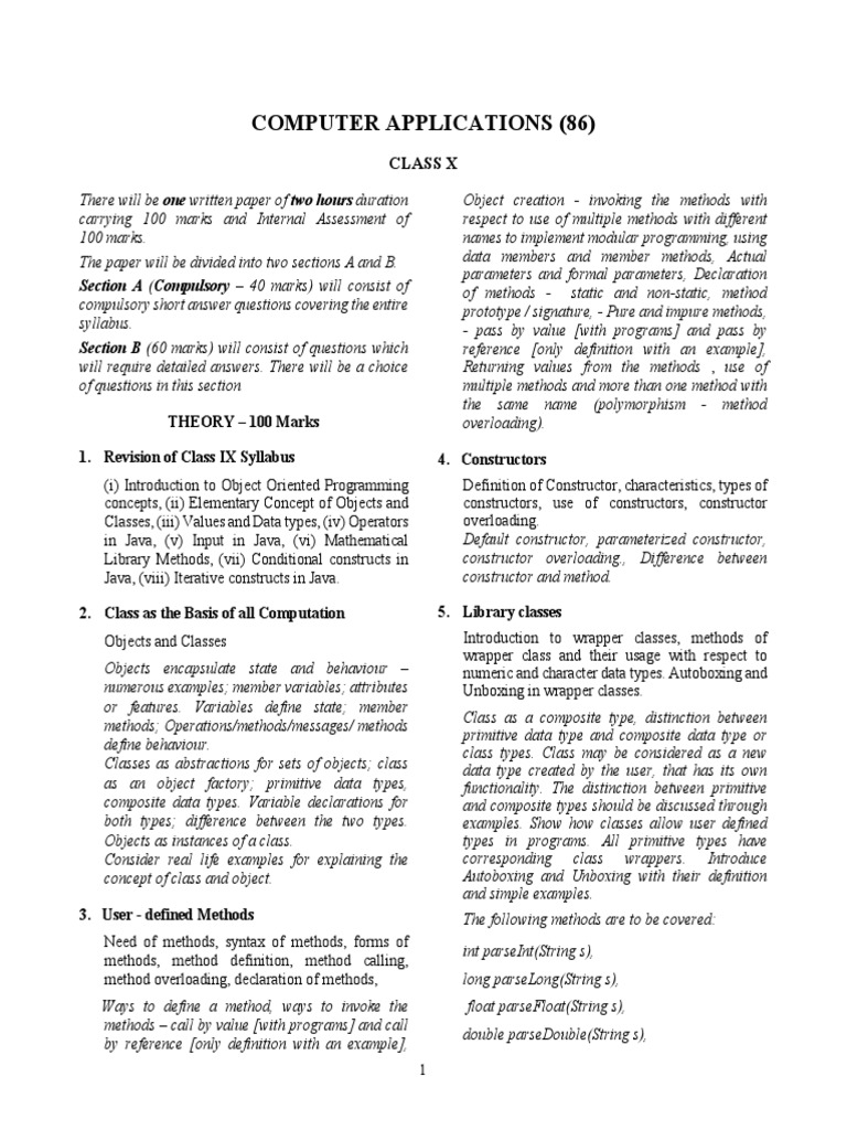 Computer Applications | PDF